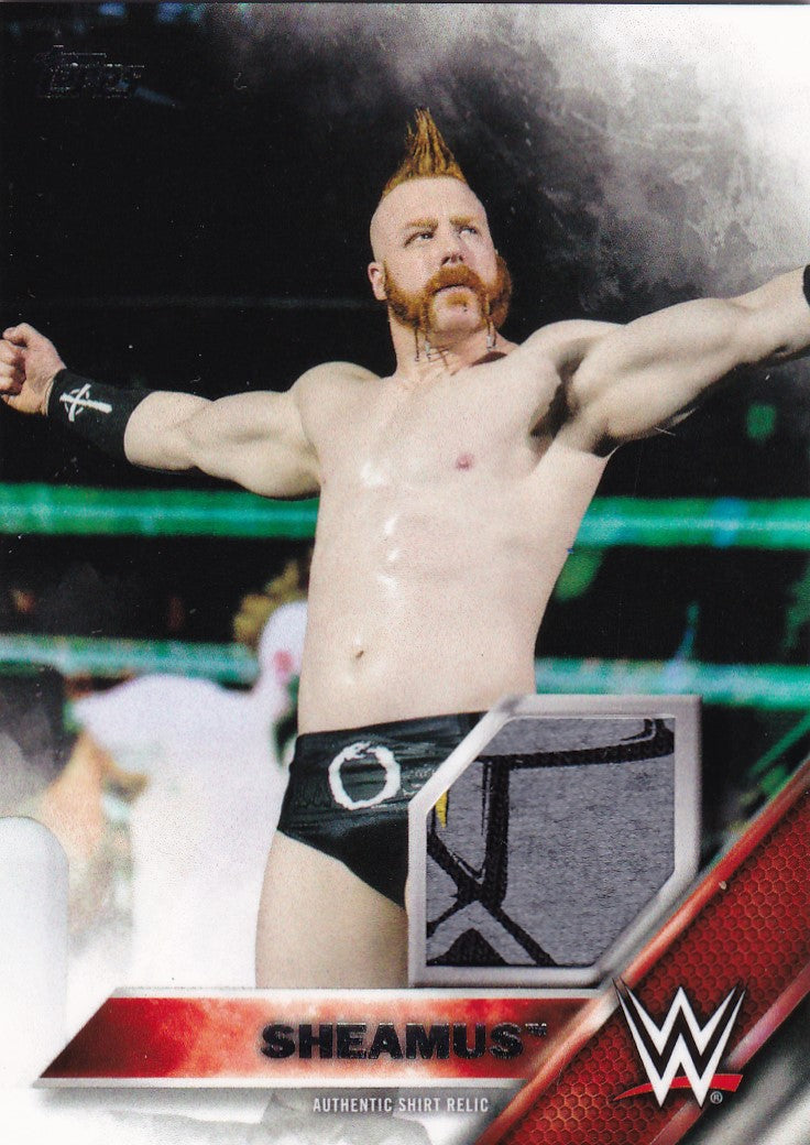 Sheamus 2016 Topps WWE Then Now Forever Authentic Shirt Relic card #d – Grants Cards and ...
