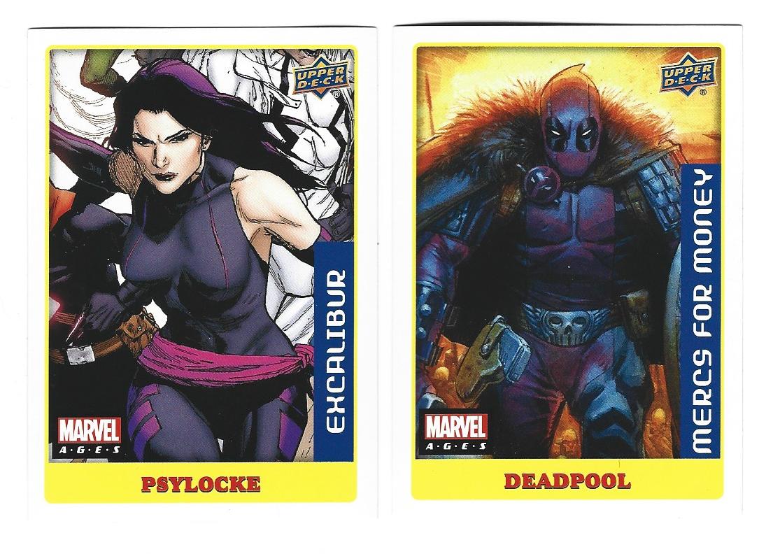2020 UD Marvel Ages Low Series Sticker Variants Choose Your Numbers Fr ...