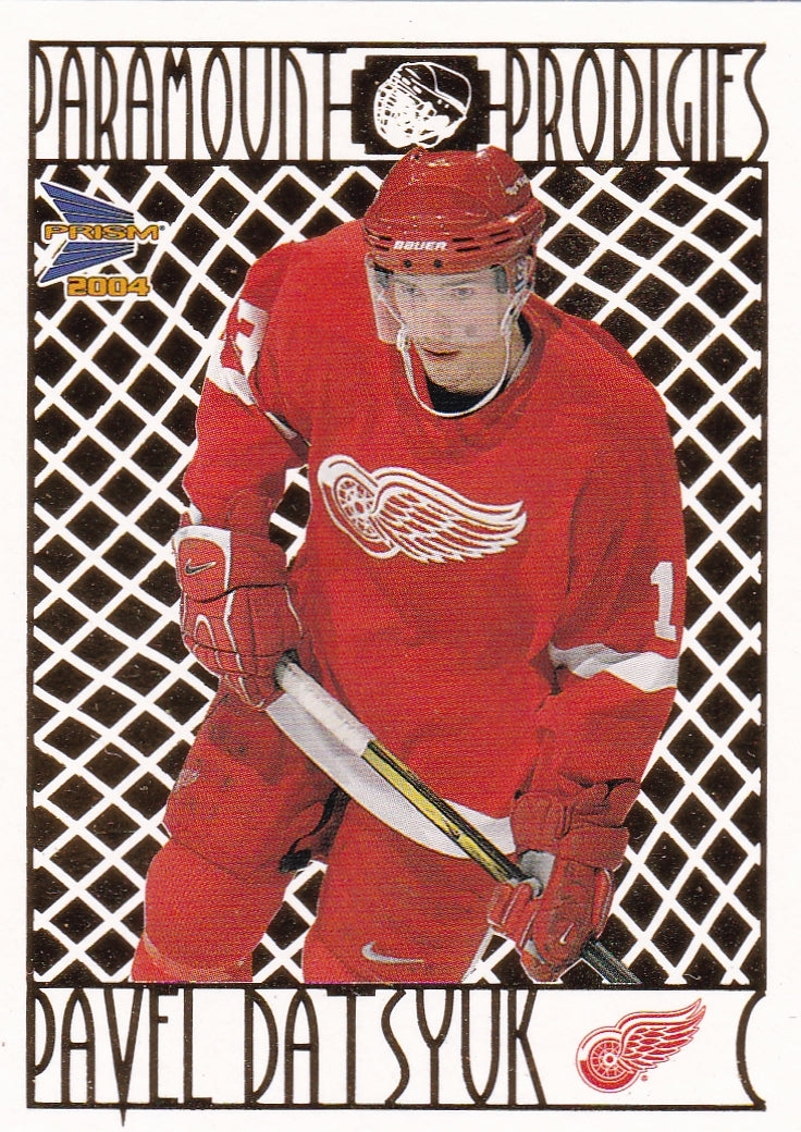 Pavel Datsyuk 2003-04 Pacific Prism Paramount Prodigies card #7 ...