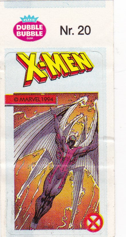 1994 Marvel Dubble Bubble Gum X-Men Stickers sticker # 20 Archangel ...